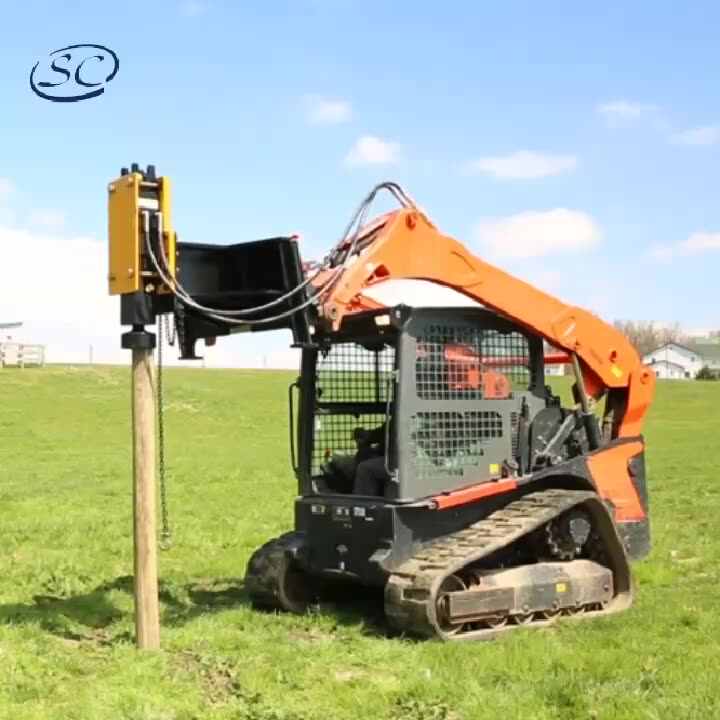 Incredible Fence Post Pile Driver Attachment for Mini Digger