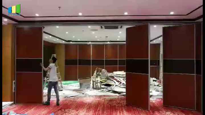 Aluminium Sliding Track Acoustic Movable Partition Foldable Operable ...