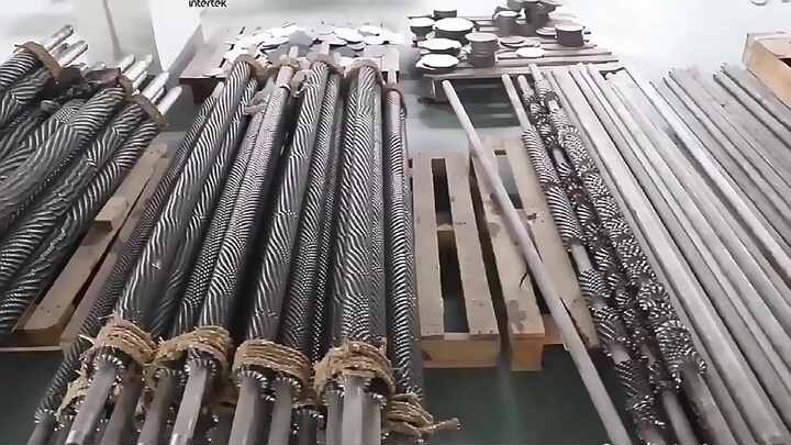 220volt Industrial electric finned tube 350w spiral air heater element ...