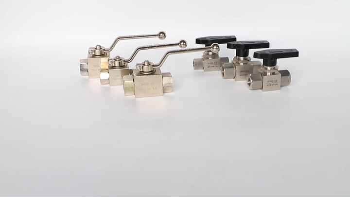 KHB Type NPT 1/2 Carbon Steel 7000 Psi High Pressure Ball Valve Female Thread 2 Way Hydraulic ...