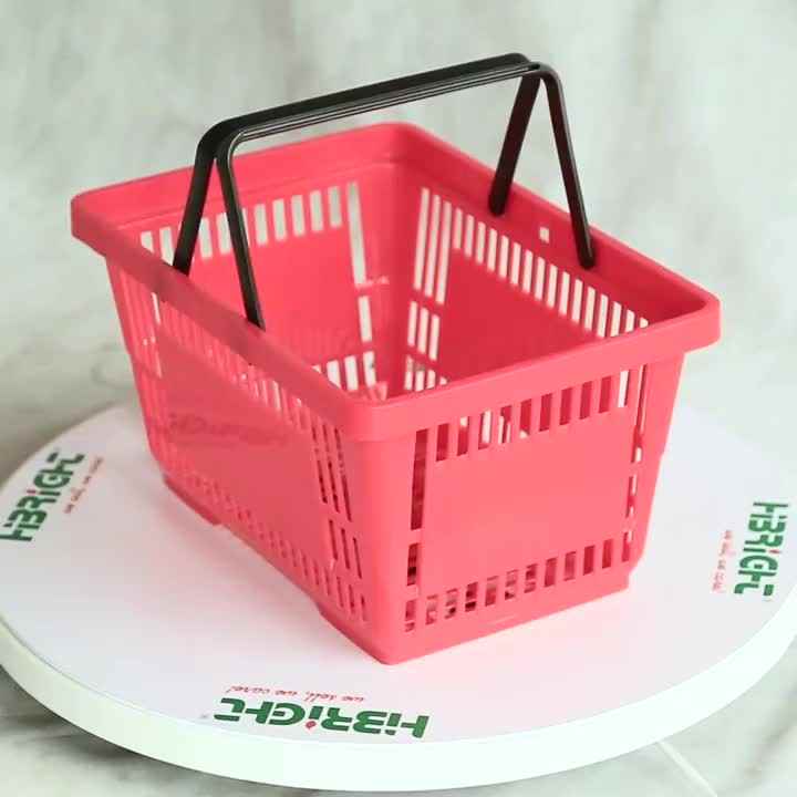 Colorful Plastic Material New Design Supermarket Shopping Basket ...