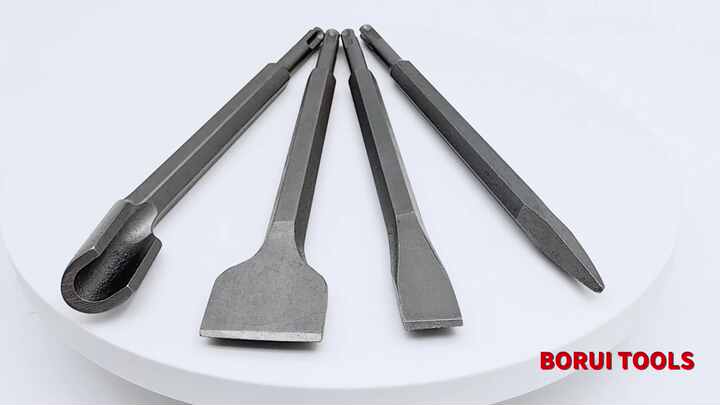 Borui Flat Chisel U-Shape Chisel Tip Chisel SDS Plus Shank