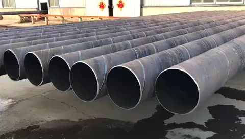 AWWA C200 Spiral Welded Carbon Steel Pipe 500mm Diameter round Section ...