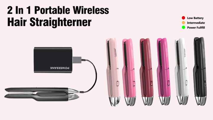 Jadeempress New Arrival Hair Straightener Wireless Hair Straightening ...