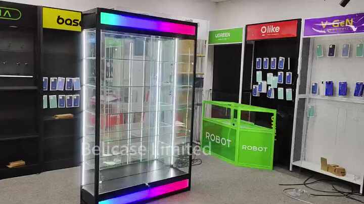 Factory Price Wall Display Showcase Full Vision Display Show Case ...