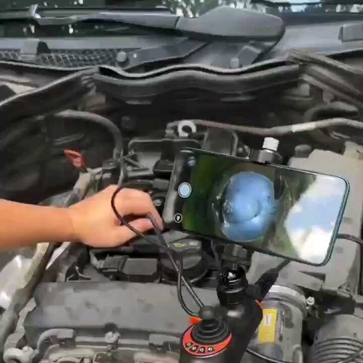360° Steering Video Endoscope & Borescope Inspection Camera for Cars ...