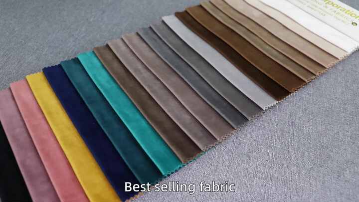 Super Soft 100% Polyester Velvet Fabric for Sofa Upholstery