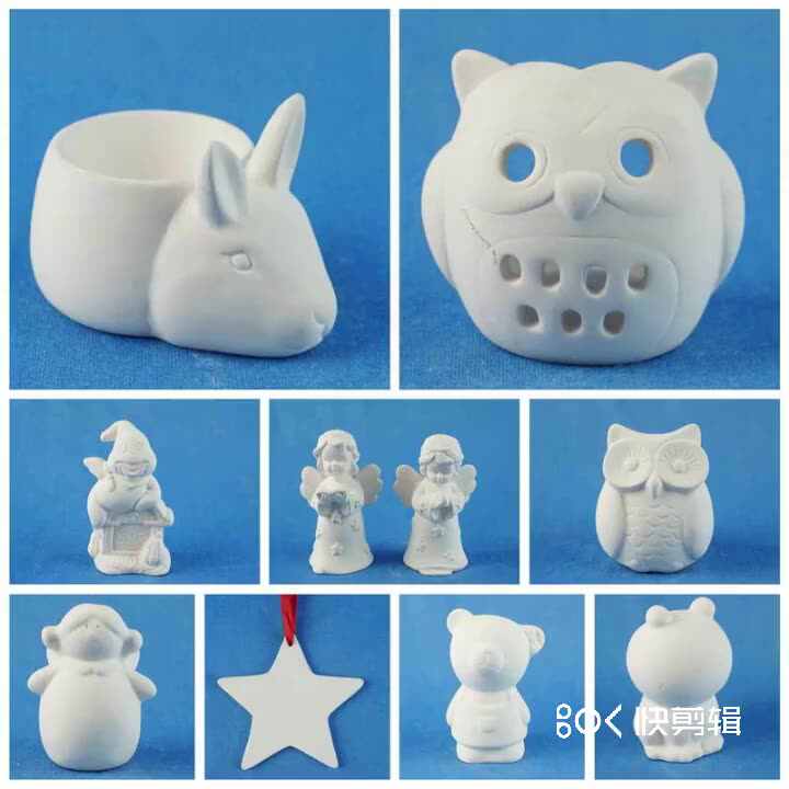 White Embryo Mini Plaster Doll for Kids DIY Art Set