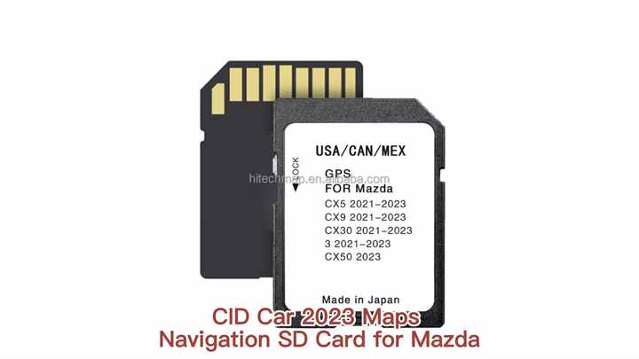 16GB Full Capacity Maps for Mazda 3 Navigation SD Card