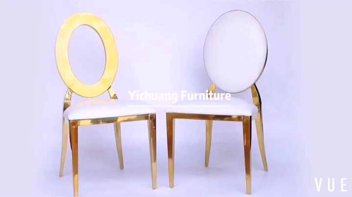 HC-SS26-12 Modern Stacking Cream Padded Hotel Chairs