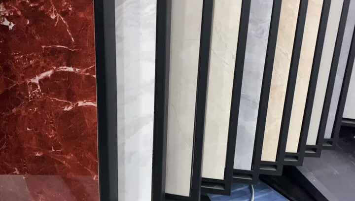 High Glossy Red Jade Marble Look Porcelain Tile 600x600mm - Polished ...