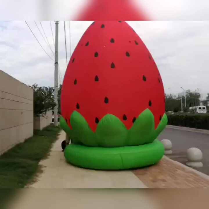 Giant Strawberry Inflatable - Perfect for Fruit Advertising