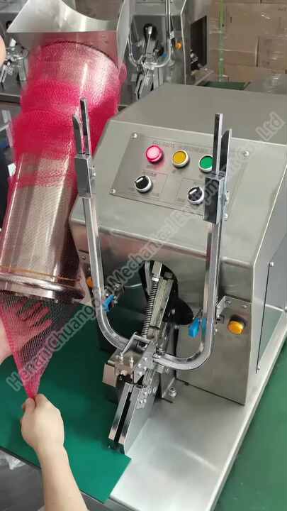 Packaging packing Net Avocado Mesh Taying Bag Clipping Machine| Alibaba.com