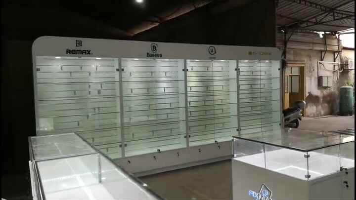 Factory Direct Mobile Phone Shop Glass Showcase Counter - Custom Design ...