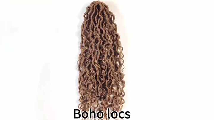 18inch Goddess Crochet Braid Hair Bohemian Braids Synthetic Boho River ...