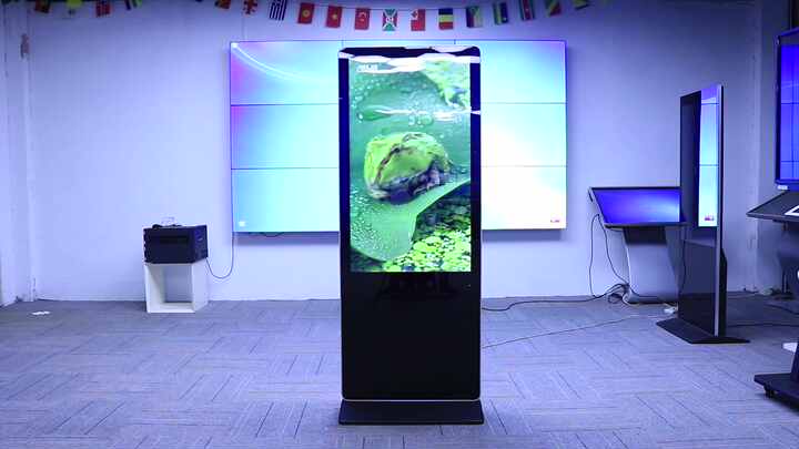 55 Inch Floor Stand Interactive Advertising Display Screen