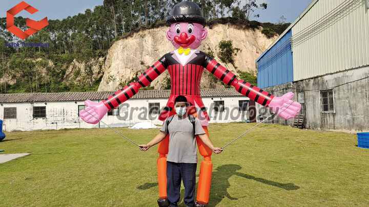 Custom Inflatable Clown Costume with LED Lights for Performance, Parade ...