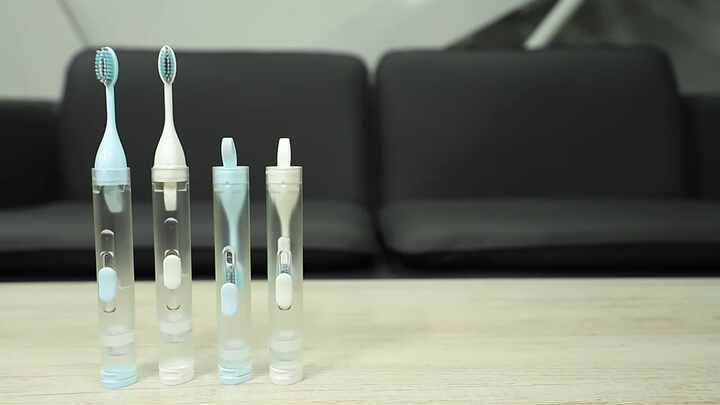 2 in 1 Toothbrush Toothpaste - Portable Travel Companion