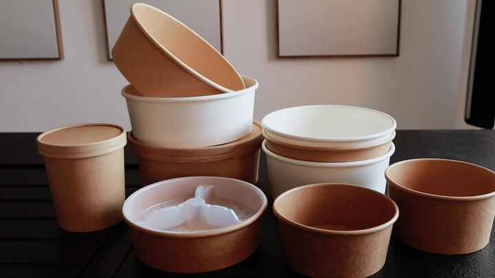 Senang07 Soup Container Delivery Package with Takeaway Salad Lid