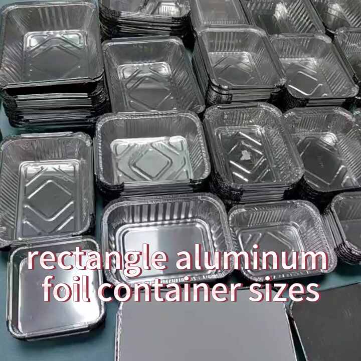 Small OEM Biodegradable Disposable Silver Tinfoil Container