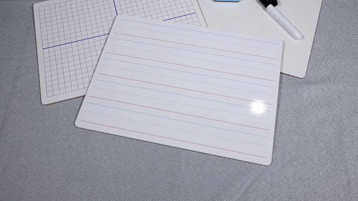 School Teaching Aids 9x12 Kid Writing Whiteboard Lined With Marker Pen ...
