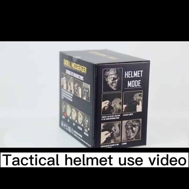 MUCHAN Full Face Helmet - Ideal for Camping & Shooting Games