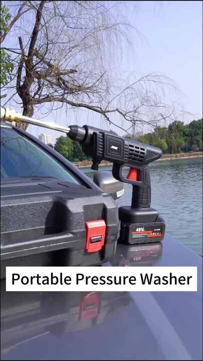 21v High Pressure Cordless Car Washer - Portable & Efficient