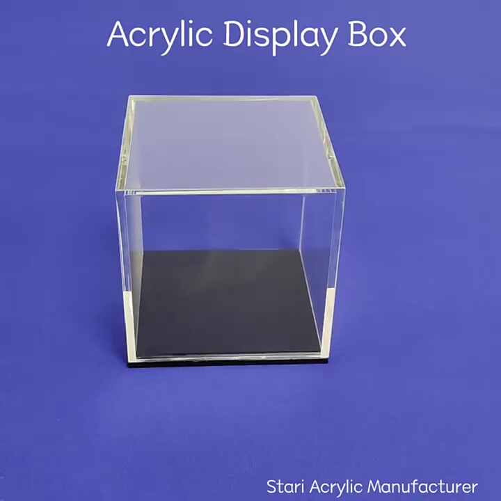 Custom Clear Acrylic Mask Helmet Display Case - Lucite Baseball Hat Box