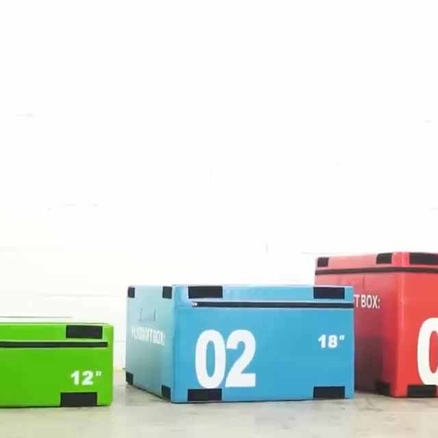 Custom Fitness Soft Exercise Sponge Foam Portable Plyo Box Plyometric ...