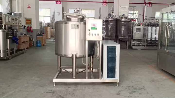 1000 Liters Stainless Steel Refrigerated Bulk Milk Tank Fresh Milk ...