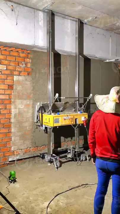 Gypsum Robot Automatic Wall Screeding Plaster Finishing Render Mortar Spray Machine China Price ...