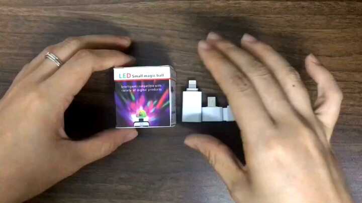 LED Small Magic Ball - Mini DJ Lights for Parties, Sound-Controlled RGB ...