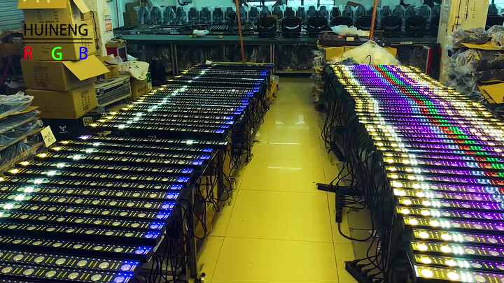 12pcs 3W LED Wall Washer Lights - RGB DMX512 for Clubs