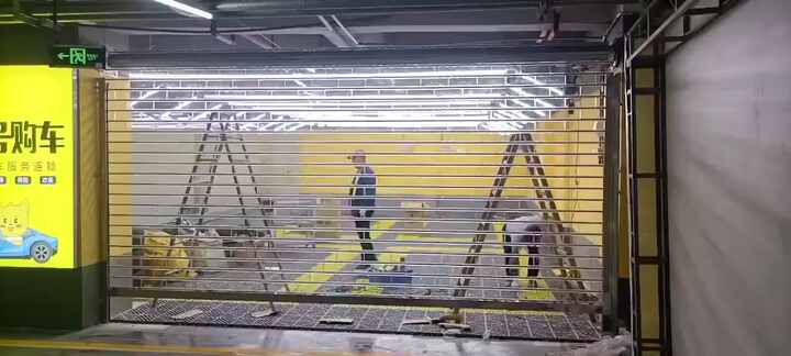 Transparent Plastic Rolling up Door for Commercial Shop Store Automatic ...