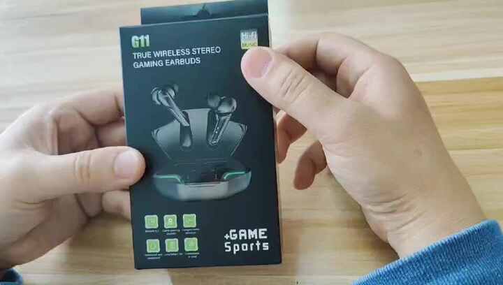 G11 TWS Gaming Headset: Wireless Bluetooth 5.2 Earbuds with LED, IPX4 ...