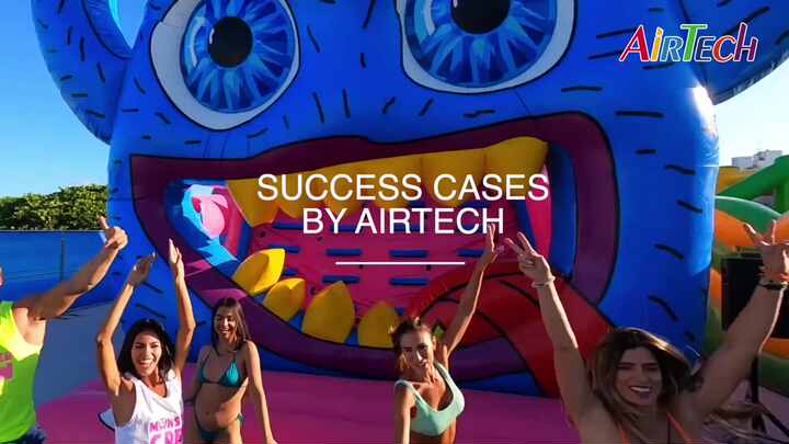 Big Jumpy House - Pink Outdoor Inflatable Park Fun Center