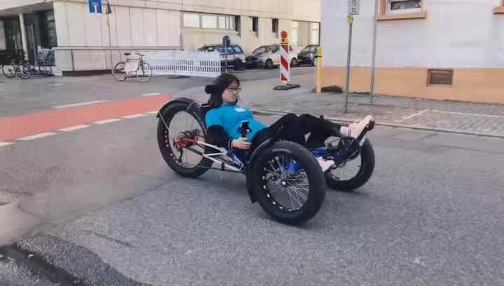 Outdoor Fun Off Road Racing Fat Tyre Recumbent Trike Adult Electric ...
