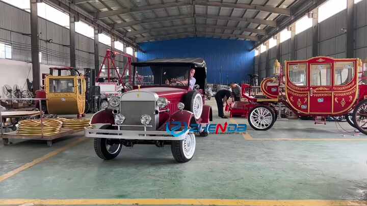 Ride in Style with Brown Original Vintage Car Luxury Limousine