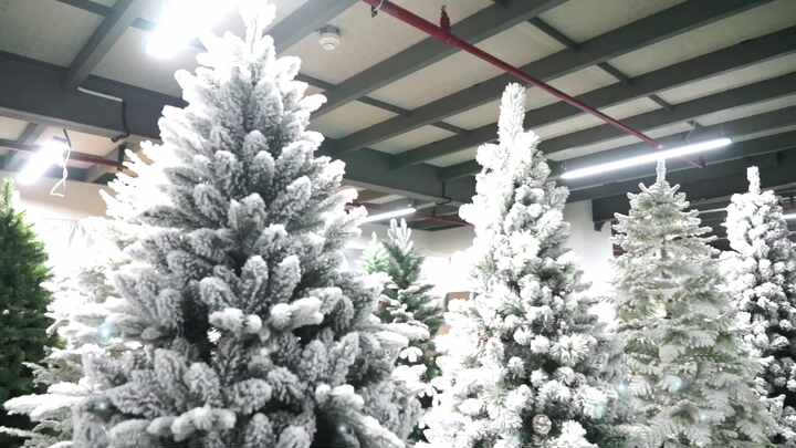 Decorated 5FT 6FT 10FT PE PVC Artificial Snow Christmas Tree