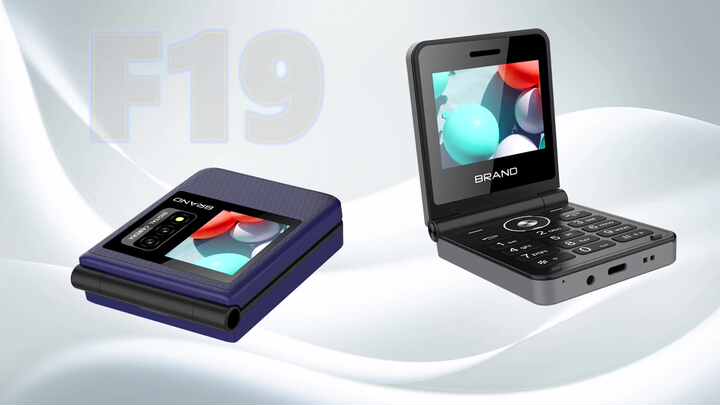 Fashion Design 4G Flip Dual SIM Large Button Telephone