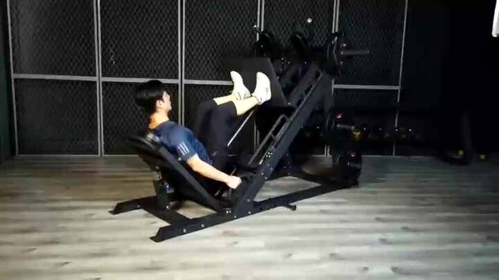 Fitness Lateral Leg Press Hack Squat Power Rack - 45° Machine