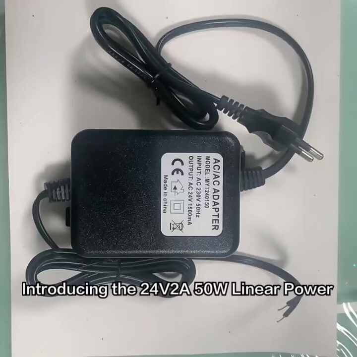 24v 12v AC Transformer - Eco-Friendly Linear Power Adapter