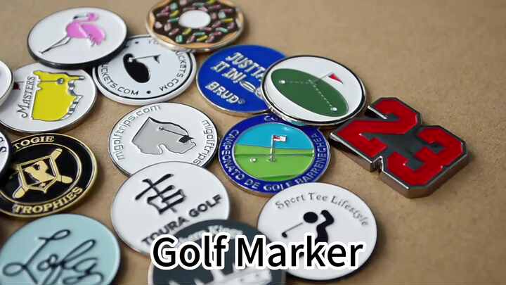 Factory Custom Metal Golf Ball Marker Enamel Golf Ball Marker Golf ...