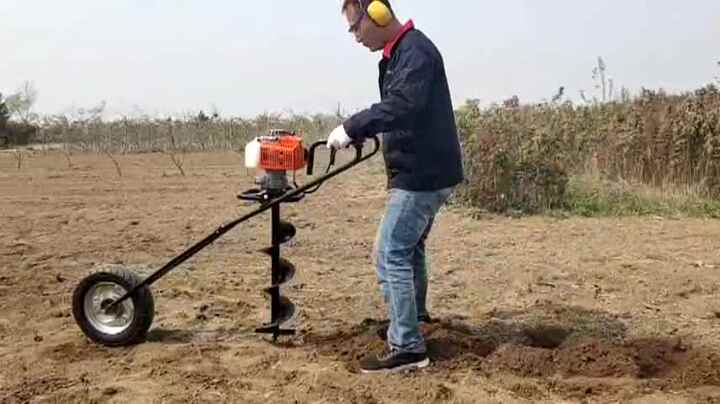 AG63-DC 63.3cc Hand Push Gasoline Earth Auger Post Hole Digger