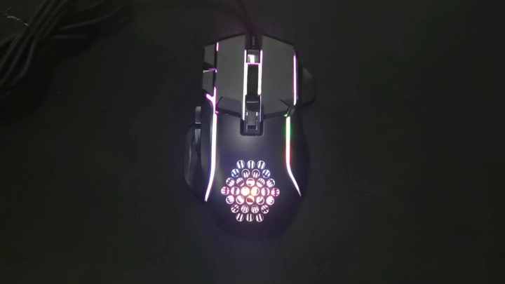 Obm Custom Personalized Optical Rgb Mouse For Gamers Colorful Led Wired ...