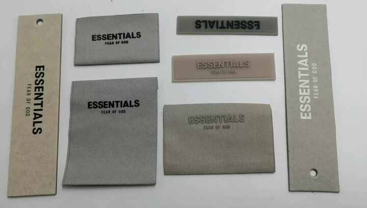 Custom Neck Labels - Embossed Silicone Logo Clothing Woven Labels