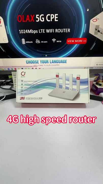 OLAX MC50 4g CPE Wifi Router Modem with Sim Card Slot LTE