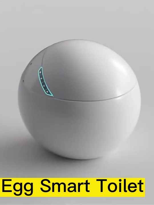 Egg Shape Smart Toilet - Modern Foot Sensor Sanitary Ware