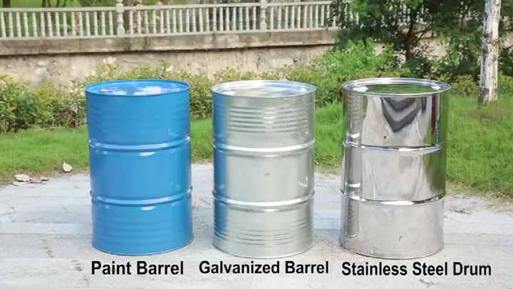 200L Stainless Steel Oil Drum with Clamp Lid - Chuny