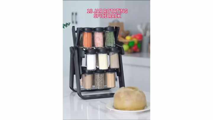 Multifunctional Rotating Spice Rack - Organize Your Kitchen
